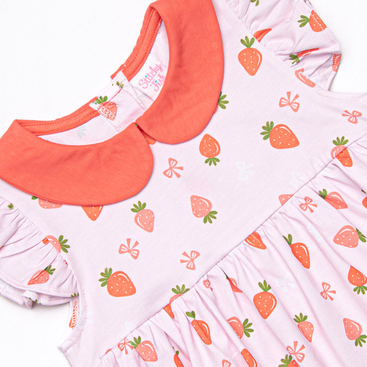 Berry Bow Dress, Pink – Stitchy Fish