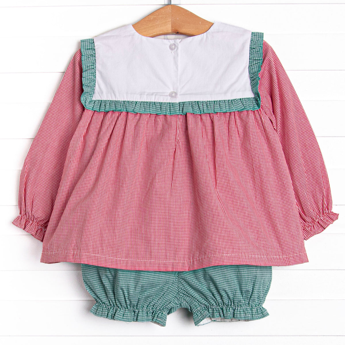 Guide My Sleigh Embroidered Bloomer Set, Red – Stitchy Fish