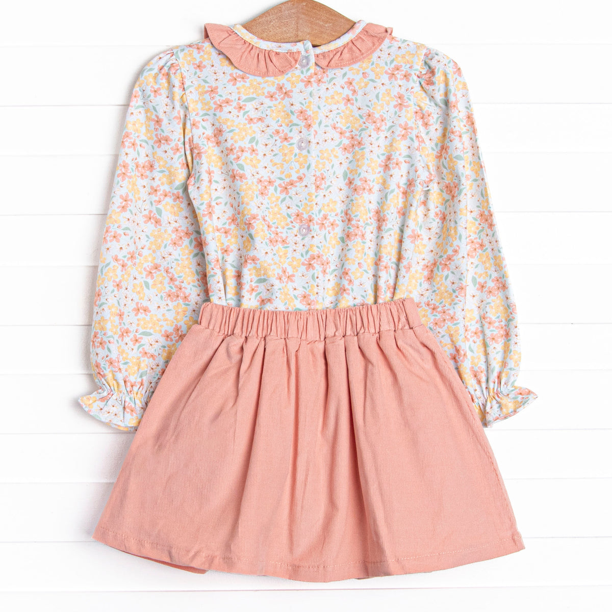 Frolic Through the Fields Skirt Set, Pink – Stitchy Fish