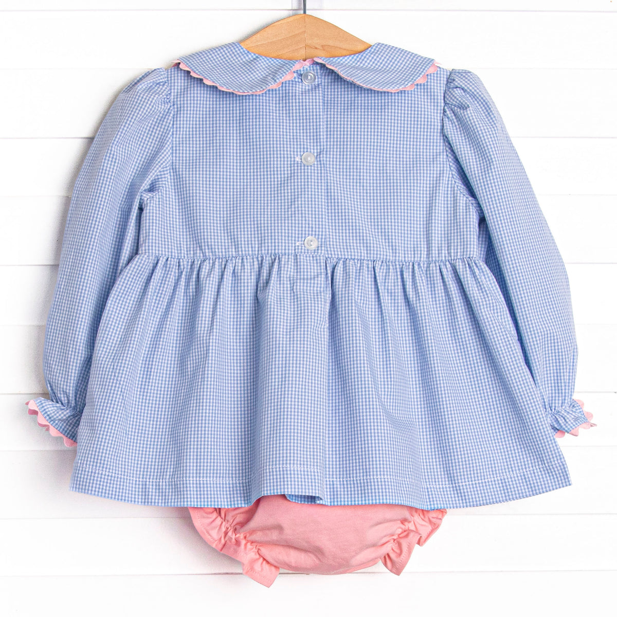 Zoo Park Pals Smocked Diaper Set, Blue – Stitchy Fish