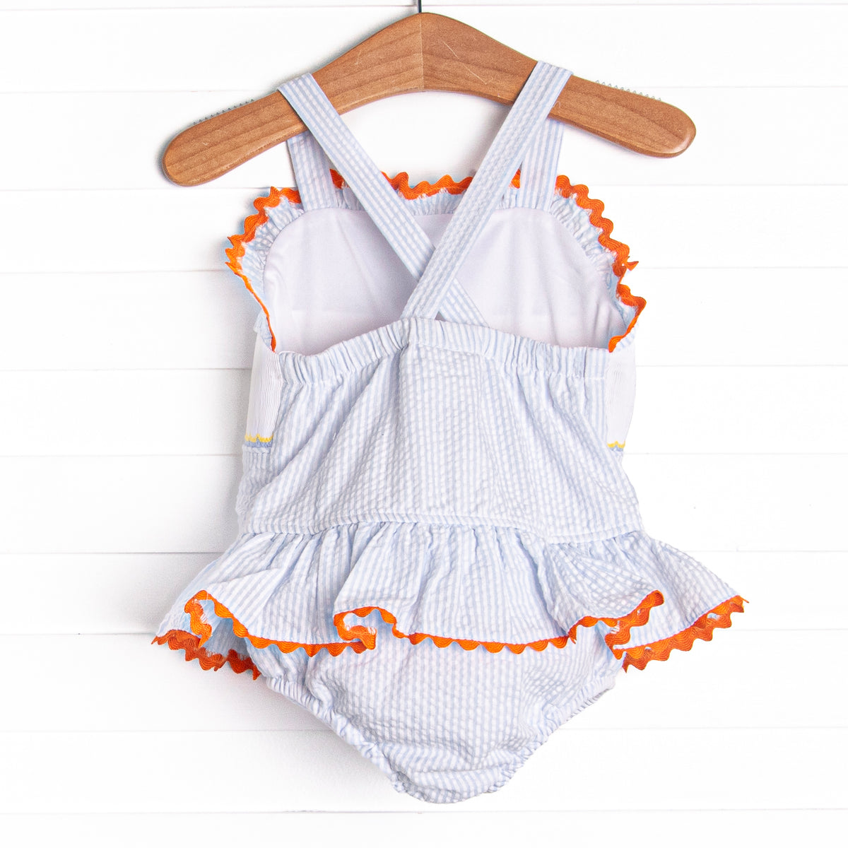 School of Fish Smocked One Piece, Blue – Stitchy Fish