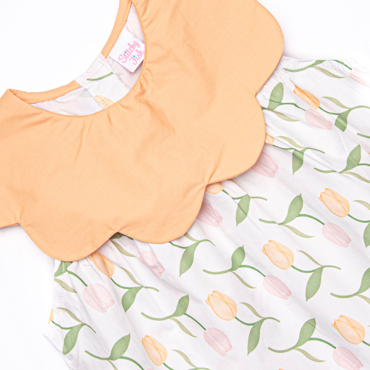 Tangled Tulips Bubble Romper, Orange – Stitchy Fish