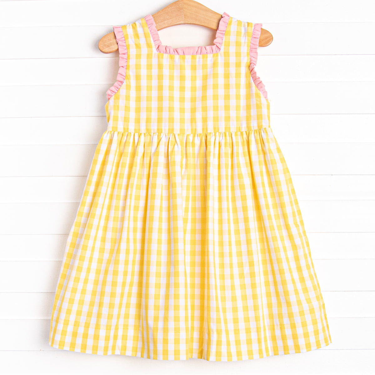 Fish Frills Smocked Dress, Yellow – Stitchy Fish