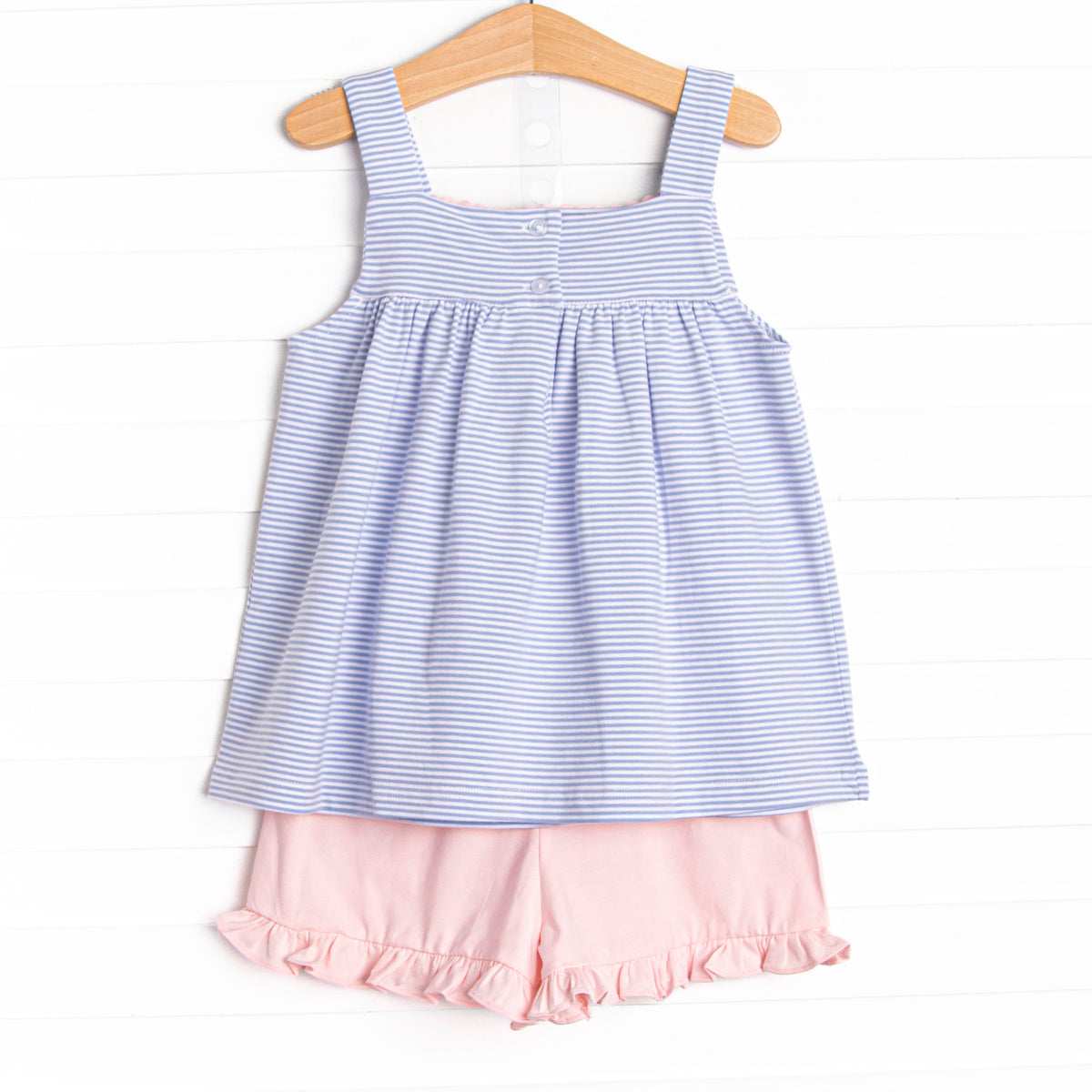Precious in Periwinkle Ruffle Short Set, Purple – Stitchy Fish