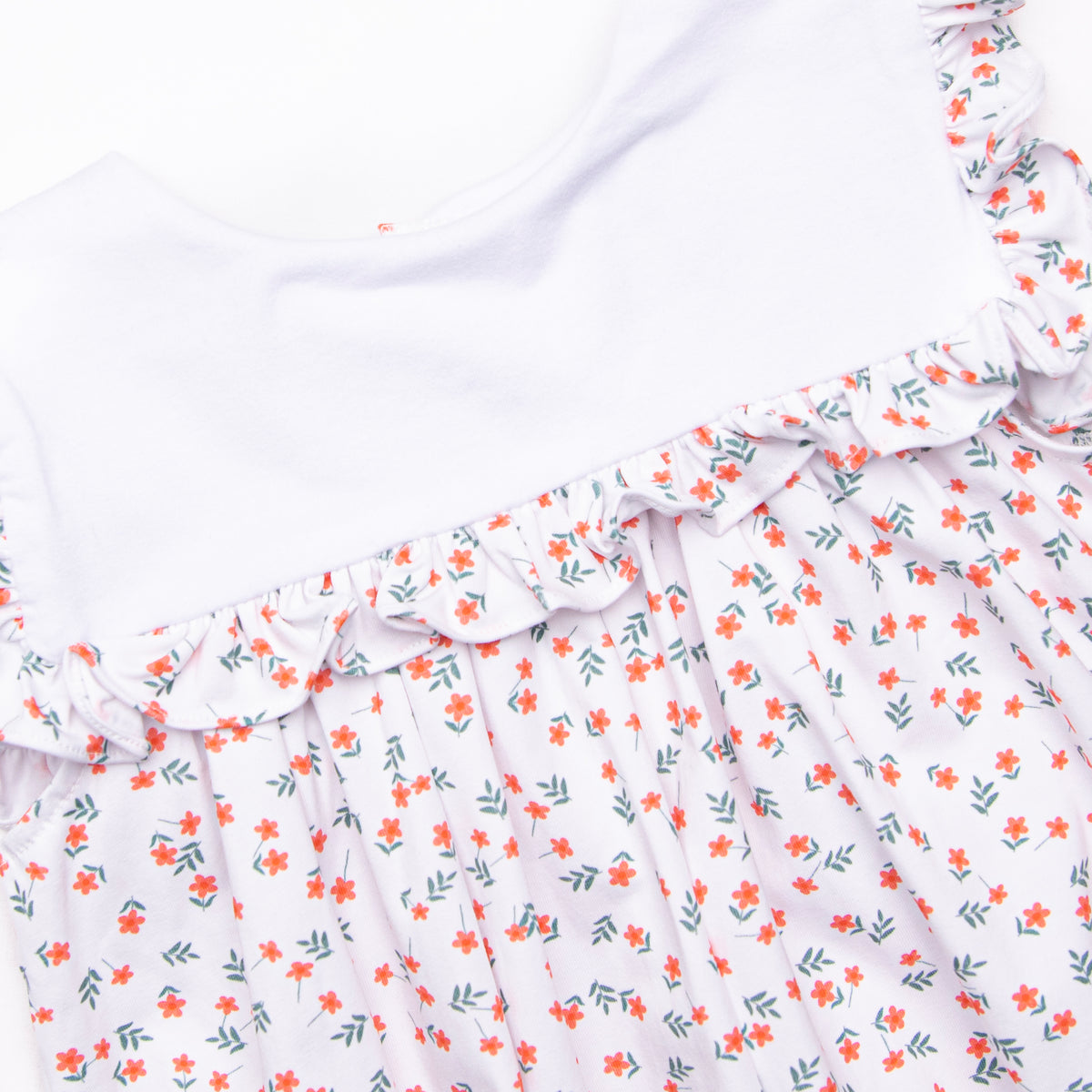 Bitty Buds Ruffle Dress, Red – Stitchy Fish