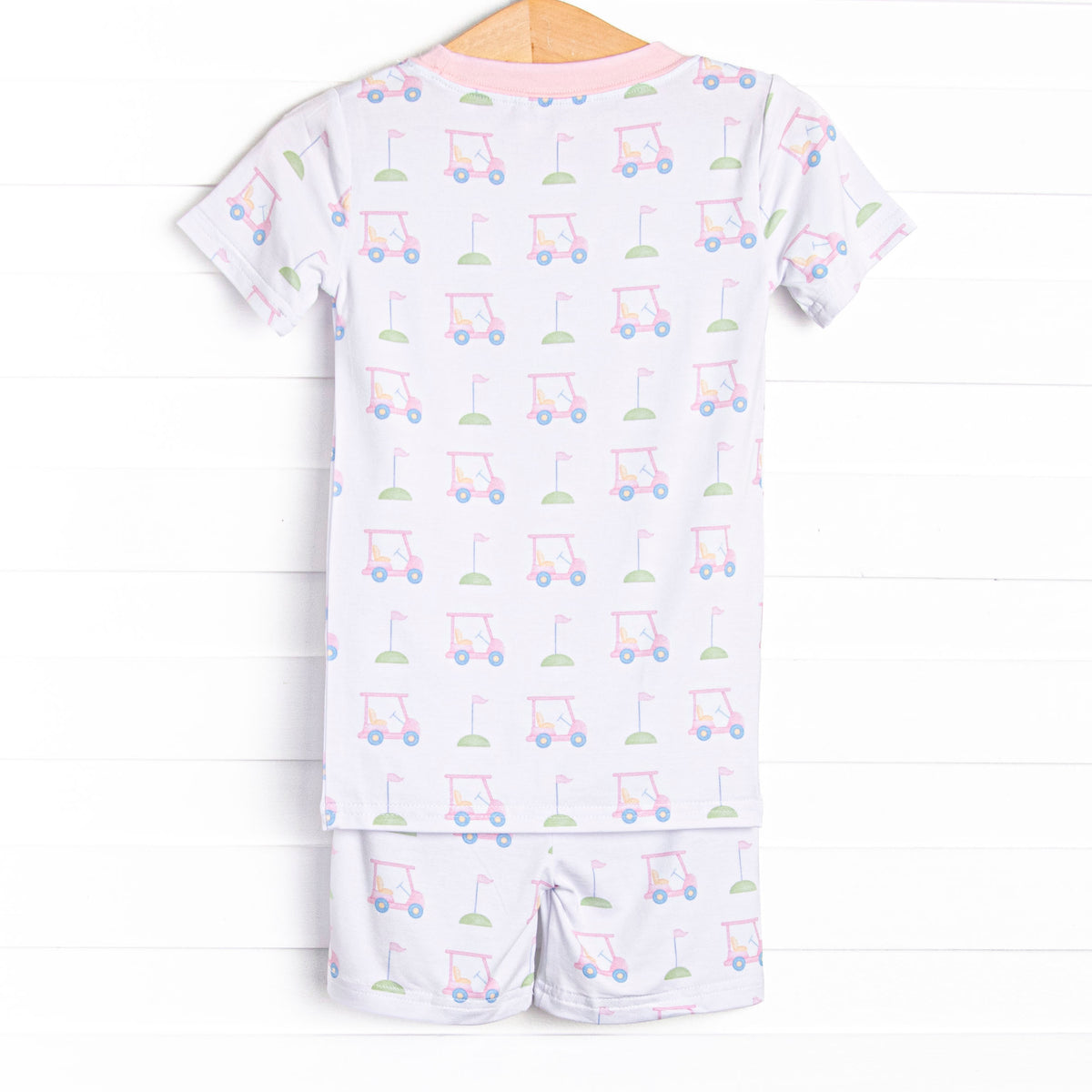 Country Club Cruisin' Bamboo Pajama Short Set, Pink – Stitchy Fish