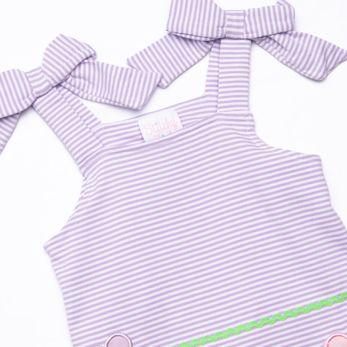 Very Sweet Vines Applique Ruffle Short Set, Purple – Stitchy Fish