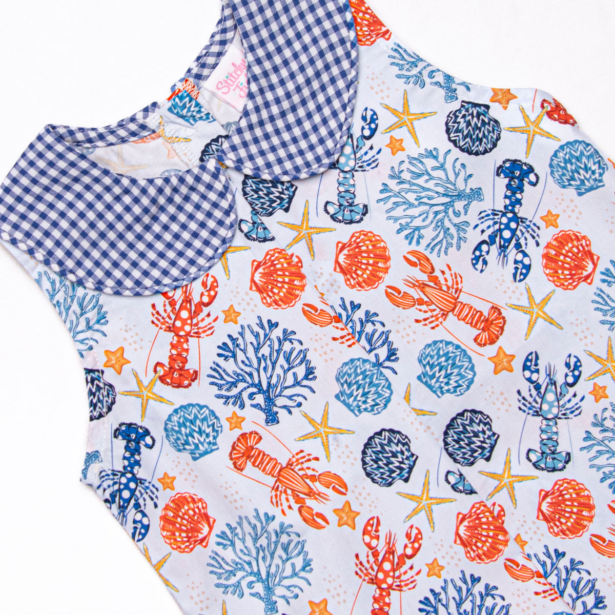 Coral Reef Crustacean Jon Jon, Blue – Stitchy Fish