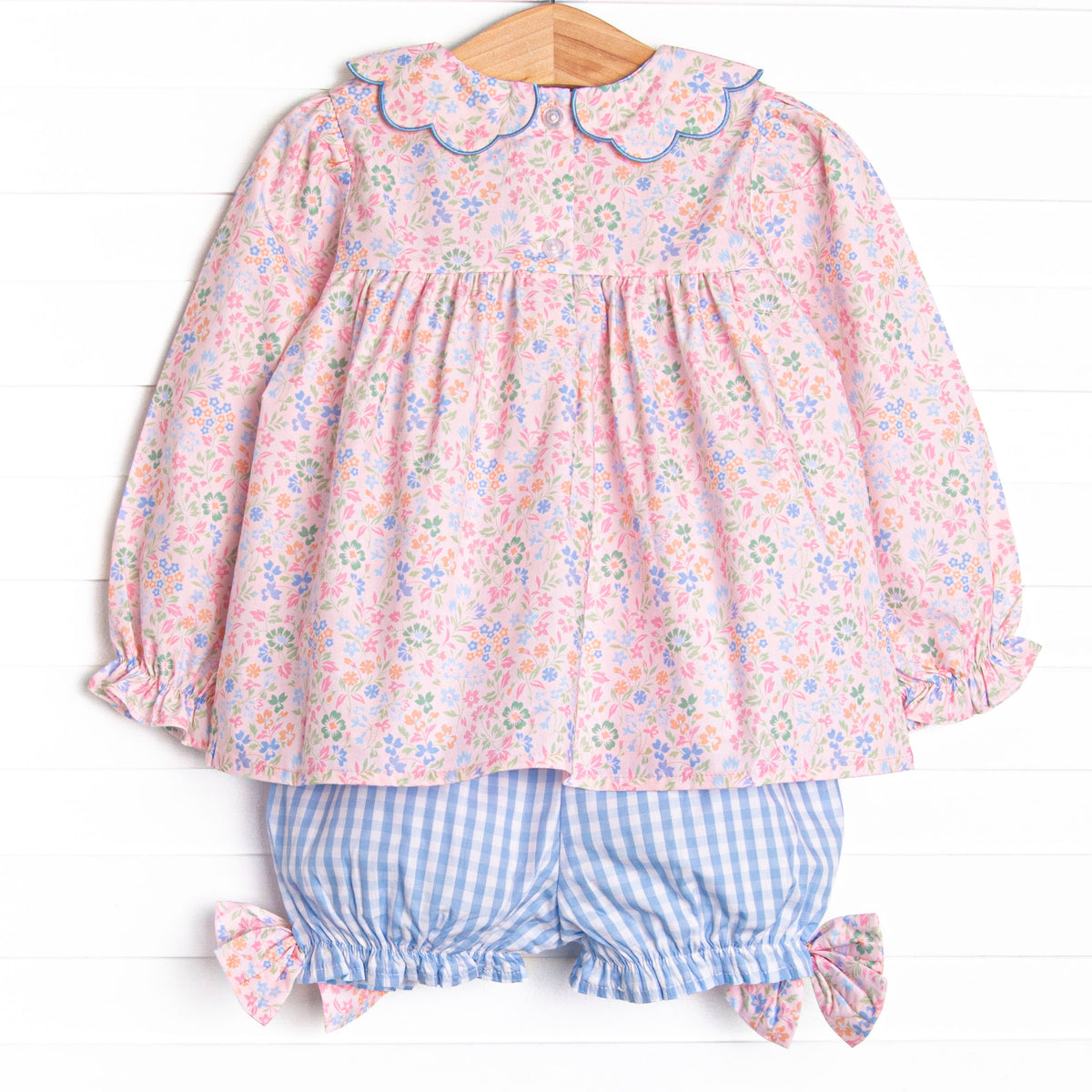 Sapphire Scallops Bloomer Set, Blue – Stitchy Fish