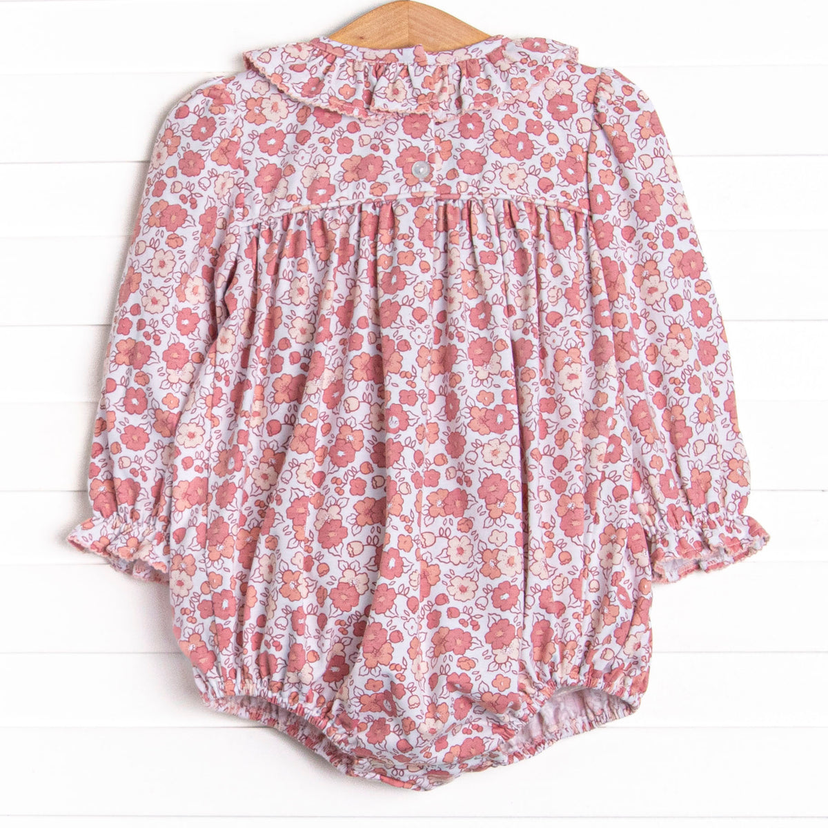 Florals of Fall Smocked Bubble, Brown – Stitchy Fish