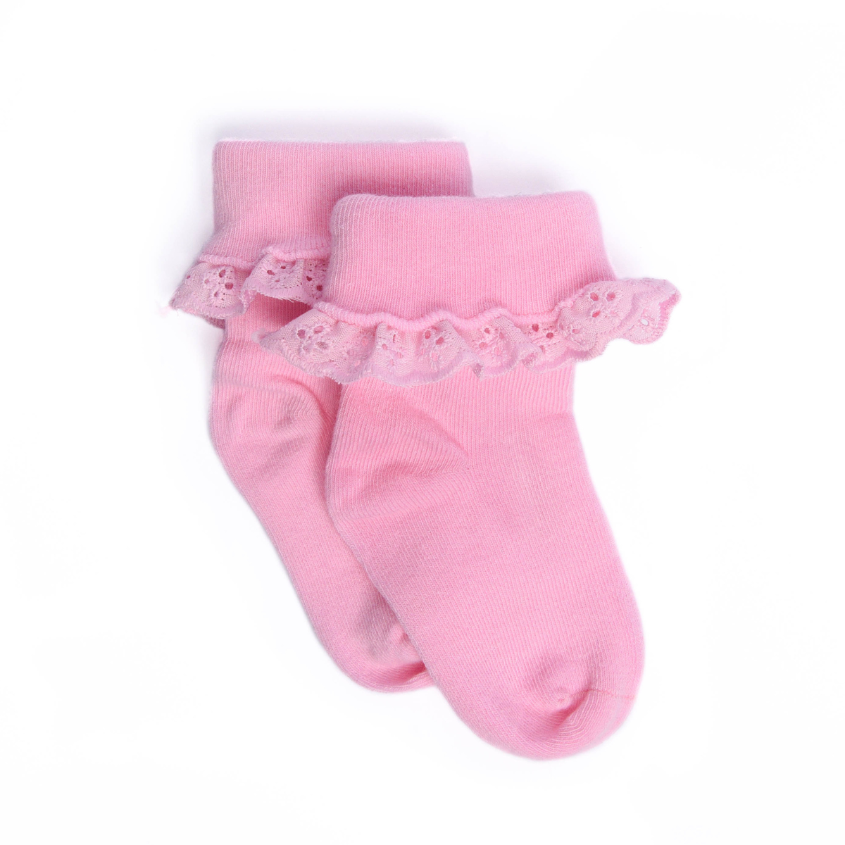 Eyelet Ruffle Ankle Sock (2 Colors) – Stitchy Fish