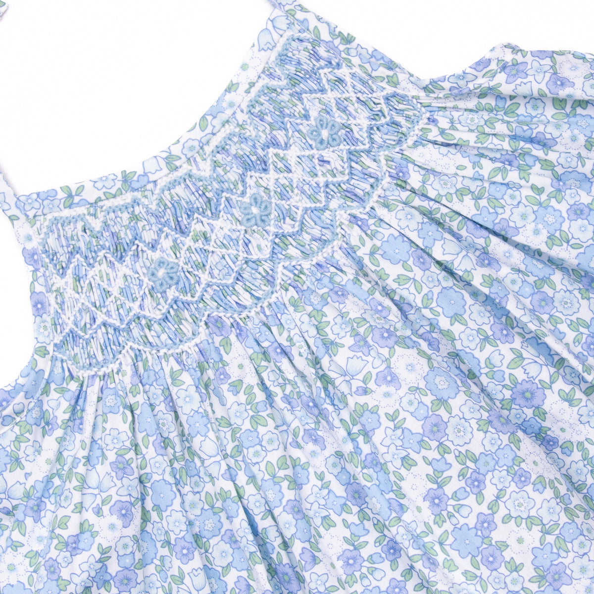 Budapest Blues Smocked Bloomer Set, Blue – Stitchy Fish