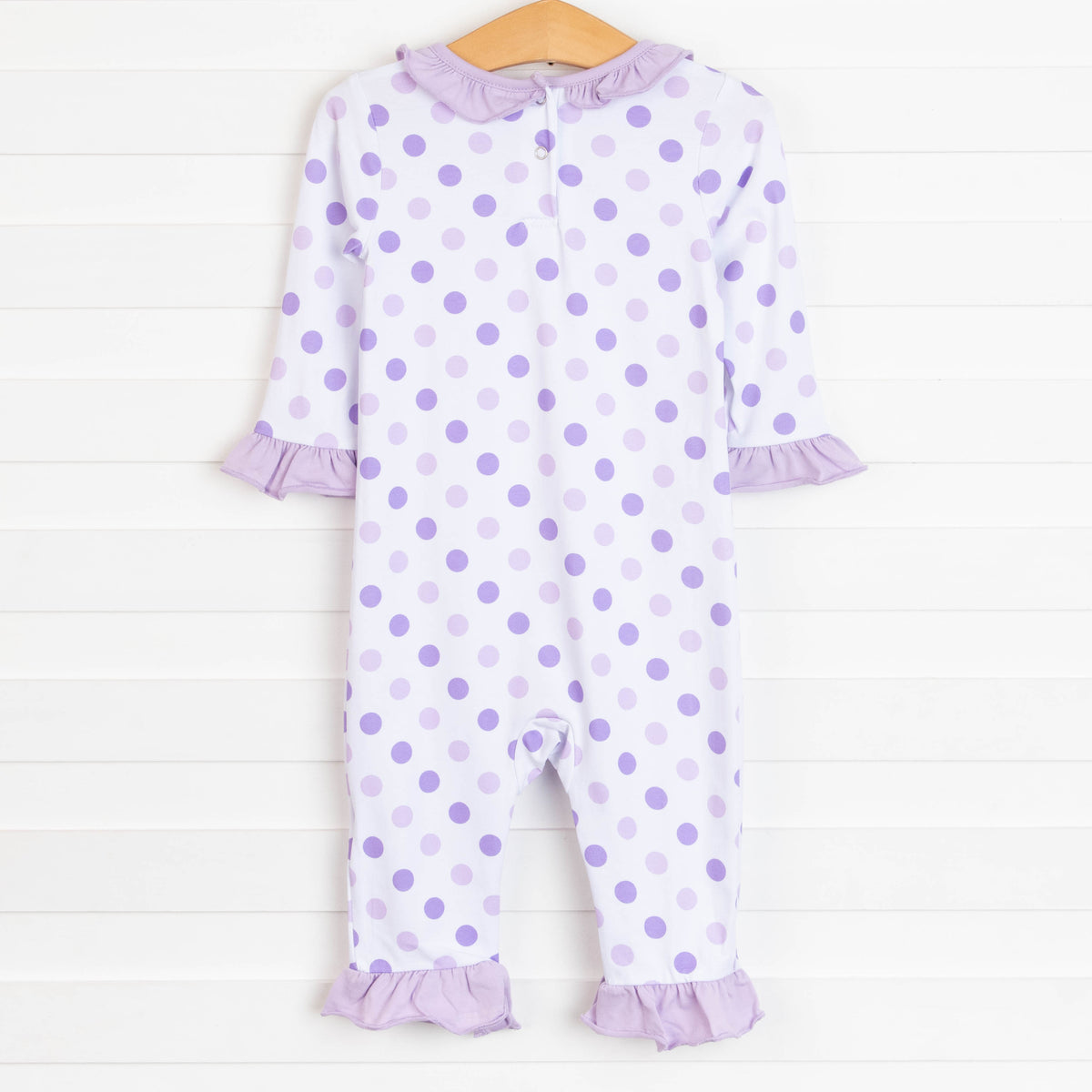 Rylie Romper, Purple Dot – Stitchy Fish